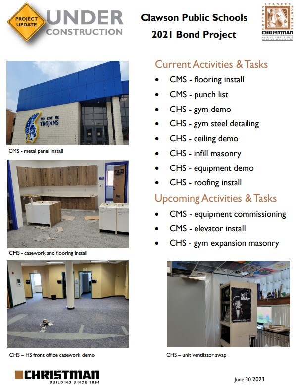 2021 Bond - About Us - Clawson Public Schools